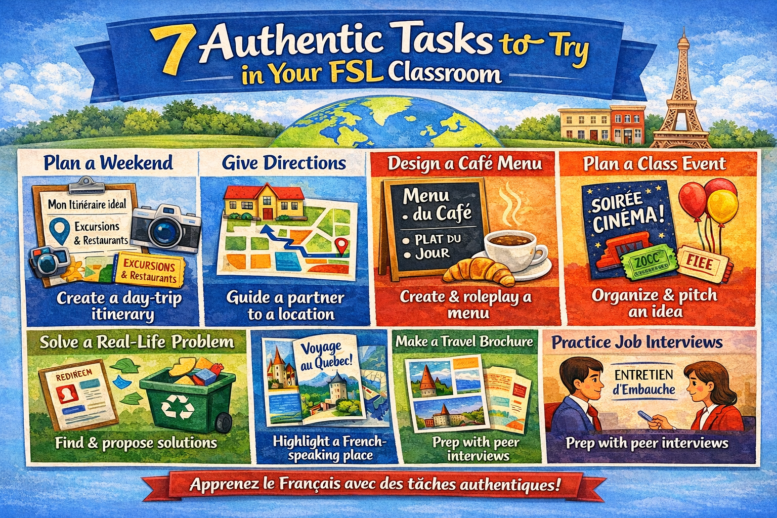 7 Authentic Tasks to Try in Your FSL Classroom
